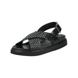 Pavement Damen Riemchensandale "Pavement Sandalen Leder", Gr. 41, schwarz, Leder, Schuhe