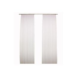 WIRTH Gardine &raquo;Mara&laquo; Faltenband 1 Stk. tlg. Fertig-Store mit FB 1:3 nach Ma&szlig; wei&szlig; Polyester 225cm, Faltenband, 500cm