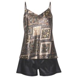 Lascana Shorty in allover-schwarz | Gr.: 34