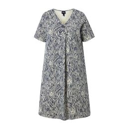 Ulla Popken Kleid Damen Gr&ouml;&szlig;e 54/56 navy / eierschale Sommerkleid
