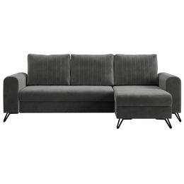 M&ouml;bel Kraft Ecksofa mit Schlaffunktion Axel grau Ma&szlig;e (cm): B: 242 H: 90 &raquo; M&ouml;bel Kraft