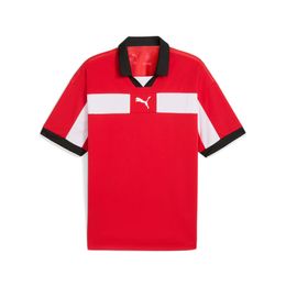 Puma Herren Fu&szlig;balltrikot "TEAMCLASSIC MATCH JERSEY"Puma rot, Puma wei&szlig;, Puma schwarz, Gr. L, gemustert, Web, Obermaterial: 100% Polyester, Trikots,