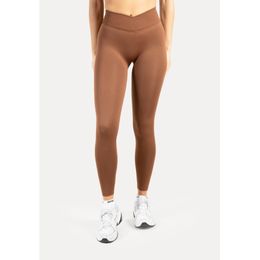 Smilodox Leggings Silvia Scrunch in Braun | Gr.: S