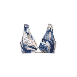 Pain De Sucre Bikinitop 'SELENA' Damen Gr&ouml;&szlig;e 100 beige / ecru / blau