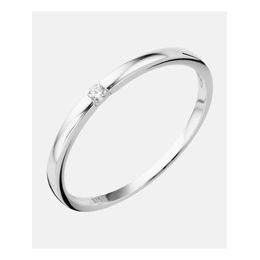 Diamant L'&eacute;ternel Ring aus 375 Wei&szlig;gold mit 0.03 Karat Diamant | Gr.: 54