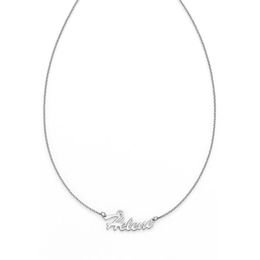Firetti Damen Namenskette &raquo;Schmuck Geschenk Silber 925 Halskette mit deinem Namen&laquo; mit Zirkonia (synth.) silber Silber 925 (Sterlingsilber), L: 45