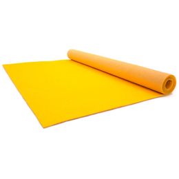 PRIMAflor-Ideen in Textil L&auml;ufer &raquo;PODIUM, Made in Belgium&laquo; rechteckig 2,6 mm H&ouml;he Breite 200 cm, Nadelfilz, Uni-Farben, ideal f&uuml;r Veranstaltungen gelb