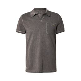 CAMP DAVID Poloshirt 'Dune Cruscher' Herren Gr&ouml;&szlig;e S braunmeliert / schwarz