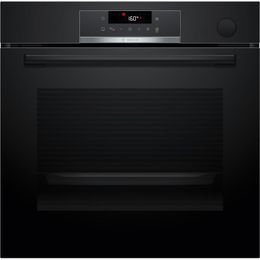 Bosch Backofen Serie 4 &raquo;HRG532BB3&laquo; mit Teleskopauszug nachr&uuml;stbar Knusper-AirFry-Funktion & saftige Dampfunterst&uuml;tzung im Ofen schwarz Einheitsgr&ouml;&szlig;e 