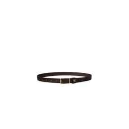 Calvin Klein Damen Lederg&uuml;rtel "SQUARE BUCKLE CK LOOP 25MM", braun, Gr. 115, Rindsleder, G&uuml;rtel, Gr&ouml;&szlig;enverstellbar