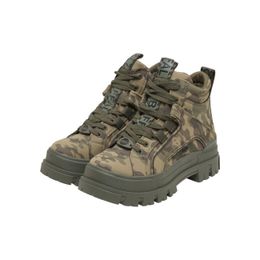 Buffalo Damen Stiefel "Buffalo ASPHA NC MID - VEGAN NUBUCK", Gr. 36, gr&uuml;n, Polyurethan, unifarben, Schuhe