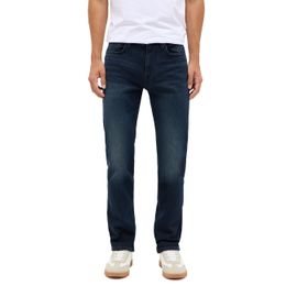 Mustang Herren Slim-fit-Jeans "Orlando", blau, Gr. 32, unifarben, Denim/Jeans, Obermaterial: 98% Baumwolle, 2% Elasthan, Jeans, im Five-Pocket Style