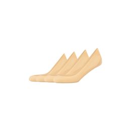 Camano Damen F&uuml;&szlig;linge "4er Pack", Gr. 35, beige, 78% Polyamid, 22% Elasthan, uni, Socken
