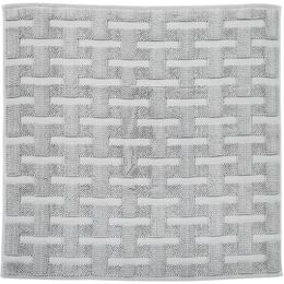 done. Badematte &raquo;Delia&laquo; H&ouml;he 10 mm rutschhemmend beschichtet fu&szlig;bodenheizungsgeeignet Badteppich, Uni-Farben, Hoch-Tief Effekt, reine Baumwolle, 