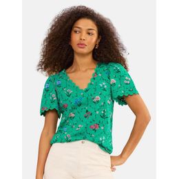 love & roses Shirt female size M Green / Mixed colors