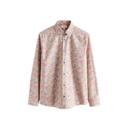 next Button Up Shirt male size M Light blue / Honey / Rose / Light pink