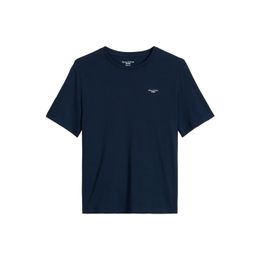 Marc O'Polo Herren T-Shirt "T-Shirt T-Shirt, SSL, Logo Print, Reg F 1er Pack", blau, Gr. L, MARC O'POLO DENIM, Obermaterial: 100% Baumwolle CO., Shirts