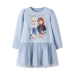 Name It Kleid M&auml;dchen Gr&ouml;&szlig;e 104 navy / hellblau / dunkelblau / dunkelorange