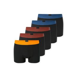 Schiesser Herren Boxershorts "95/5 Multipacks", Gr. 6, bunt, Single Jersey, Obermaterial: 95% Baumwolle, 5% Elasthan, Unterhosen, ohne Eingriff,