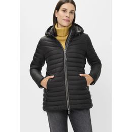 Fuchs & Schmitt FUCHS SCHMITT Damen Steppjacke "Steppjacke", schwarz, Gr. 36, unifarben, Web, Obermaterial: 100% Polyamid, Jacken, mit abnehmbarer Kapuze