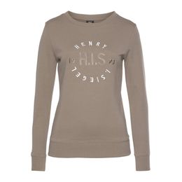 H.I.S. H.I.S Sweatshirt in camelfarben | Gr.: 32/34