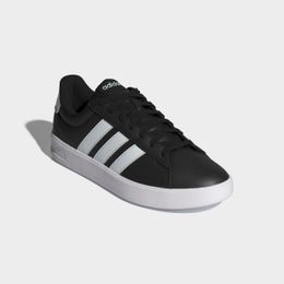 Herren Sneaker "GRAND COURT 3.0", adidas Sportswear, Gr. 41, schwarz-wei&szlig;, Synthetik, Textil, Schuhe