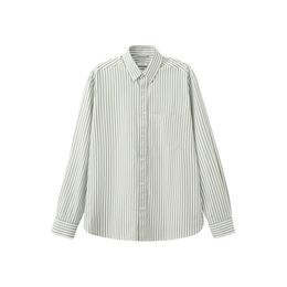 Mango Man Button Up Shirt 'CANDELA' male size XXL Pastel green / White