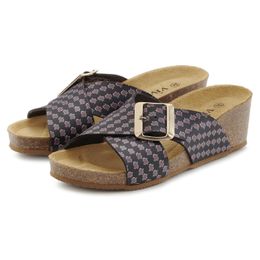 Vivance Damen Pantolette "Sandale, Mule, offener Schuh, Sommerschuh", Gr. 37, schwarz, Obermaterial: 100% Synthetik. Decksohle: 100% Rindsleder.