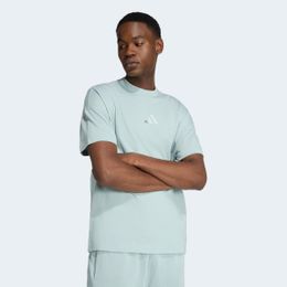 Herren T-Shirt "M A SZN T", blau, Gr. XL, adidas Sportswear, Obermaterial: 100% Baumwolle, Shirts, mit sportlichem Stil, Kurzarmdesign, ohne