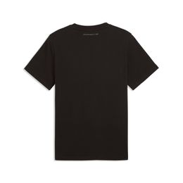 Puma Herren T-Shirt "PL ESS TEE", schwarz, Gr. M, unifarben, Jersey, Obermaterial: 100% Baumwolle, Shirts, Kurzarm, klassisch, f&uuml;r Motorsport-Fans,