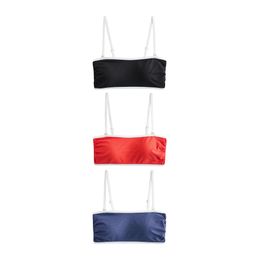 next Bikini Top female size 85 Navy / bright red / Black