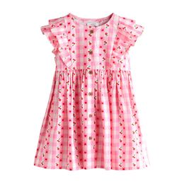 next Kleid M&auml;dchen Gr&ouml;&szlig;e 110 rosa / rot
