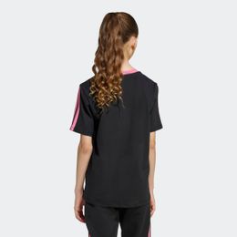 M&auml;dchen T-Shirt "ESSENTIALS KIDS"schwarz, pink fusion, Gr. 152, adidas Sportswear, Obermaterial: 100% Baumwolle, Shirts, f&uuml;r Kinder, mit