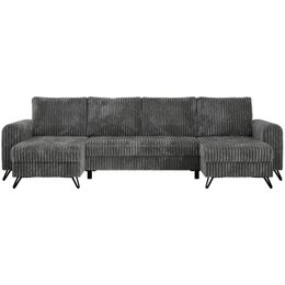 Wohnlandschaft Dunkelgrau grau Ma&szlig;e (cm): B: 312 H: 90 Sofas > Sofas nach Material > Stoffsofas &raquo; Sofa DE