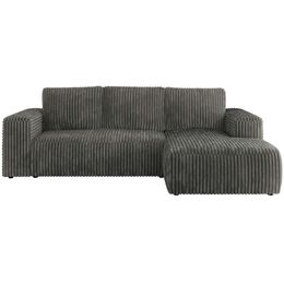 Ecksofa Beige mit Schlaffunktion Trentino grau Ma&szlig;e (cm): B: 266 H: 89 Sofas > Sofas nach Material > Stoffsofas &raquo; Sofa DE