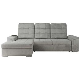 Ecksofa mit Schlaffunktion Madrito grau Ma&szlig;e (cm): B: 256 H: 89 Sofas > Sofas nach Material > Stoffsofas &raquo; Sofa DE