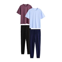 next Long Pajamas male size M Blue / Light blue / Mauve / Black