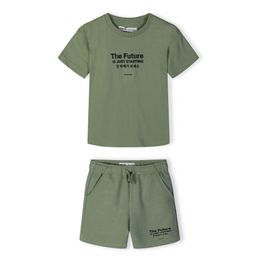 MINOTI Set Jungen Gr&ouml;&szlig;e 146/152 oliv / schwarz