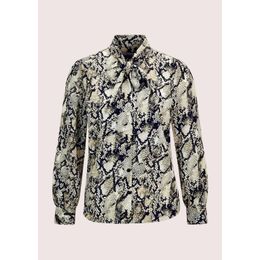 Madeleine Mode MADELEINE Damen Langarmbluse "Bluse Elegante Bluse mit Animal-Print", schwarz, Modern, Gr. 46, Obermaterial: 100% Polyester PES., Blusen, Bluse mit