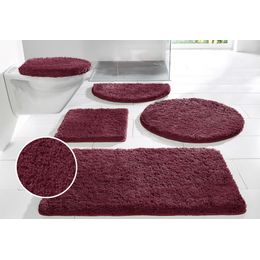 Badematte OTTO HOME, H:30mm, lila, Polyester, Badematten, "Sanremo Standard, Badvorleger, Badezimmer Teppich, sehr weich", Badteppich, unifarben,