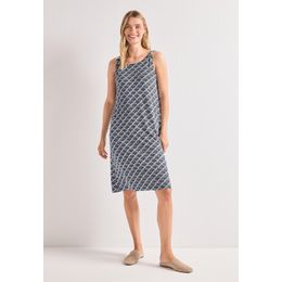Street One Damen Midikleid, schwarz-wei&szlig;, Gr. 46, gemustert, Stoff, 95% Viskose, 5% Elasthan, Kleider, aus Viskose