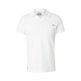 CAMP DAVID Poloshirt 'Dune Crusher' Herren Gr&ouml;&szlig;e L taupe / wollwei&szlig;