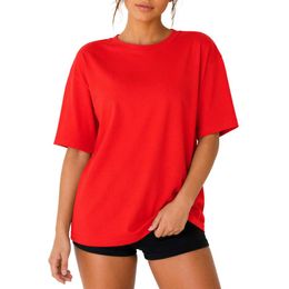 Reichstadt Damen Regular Fit T-Shirt Shoulder Drop in Red | Gr.: S