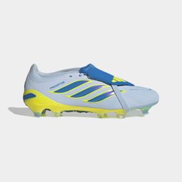 Damen Fu&szlig;ballschuh "PREDATOR PRO FOLD-OVER TONGUE FIRM GROUND", adidas Performance, Gr. 42,5, blau, Synthetik, Textil, Schuhe, Au&szlig;ensohle f&uuml;r Rasen