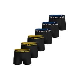 NFL Herren Boxershorts "Boxershort NFL 6pk Boxers 6er Pack", Gr. L, bunt, Obermaterial: 95% Baumwolle CO. 5% Elasthan EL., Unterhosen