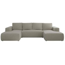 M&ouml;bel Kraft Wohnlandschaft mit Schlaffunktion Trentino grau Ma&szlig;e (cm): B: 334 H: 91 &raquo; M&ouml;bel Kraft