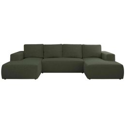 M&ouml;bel Kraft Wohnlandschaft mit Schlaffunktion Trentino gr&uuml;n Ma&szlig;e (cm): B: 334 H: 91 &raquo; M&ouml;bel Kraft