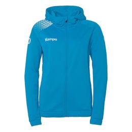 Kempa Damen Trainingsjacke "Kapuzenjacke Ambition 28 Women", blau, Gr. XS, Obermaterial: 100% Polyester Pol. recyc.., Jacken