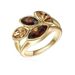Lulu & Jane Lulu & Jane Ring Damen Gr&ouml;&szlig;e 52 goldgelb