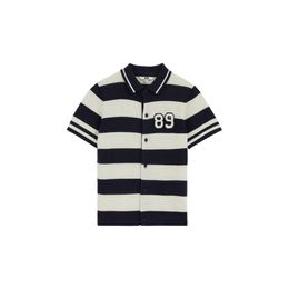 WE Fashion Strickjacke Jungen Gr&ouml;&szlig;e 122/128 marine / wollwei&szlig;